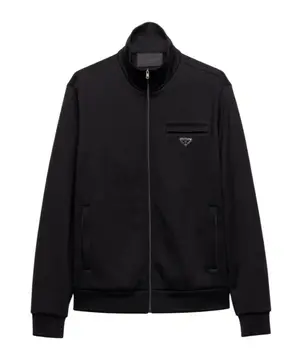 Prada Technical Cotton Zip-up Blouson Jacket