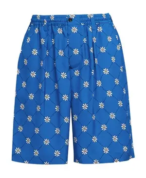 Marni Floral Print Bermuda Shorts - Blue