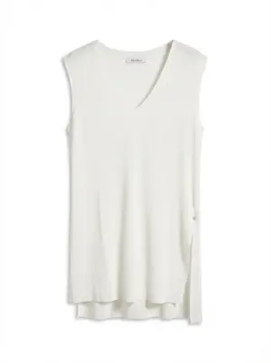 Max Mara Sleeveless V-neck Vest - Gray