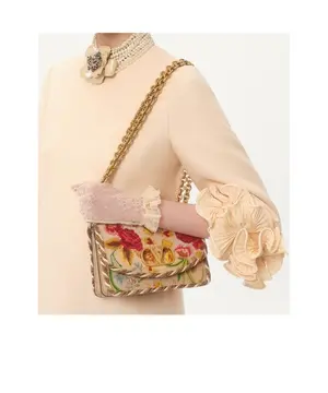 Valentino Garavani Vain Small Embroidered Shoulder Bag