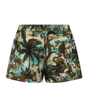 Dsquared2 Monkey Printed Pull-on Shorts - Fantasy