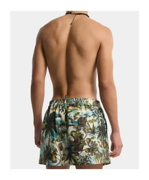 Dsquared2 Monkey Printed Pull-on Shorts - Fantasy