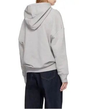 Stella McCartney Graphic Print Drawstring Hoodie - Light Gray