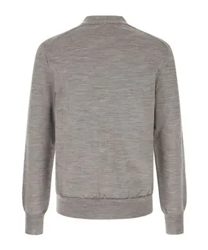 Comme Des Garçons Long-sleeved Cardigan With Embroidery