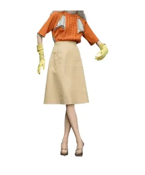 MAISON MARGIELA Cotton A-line Skirt