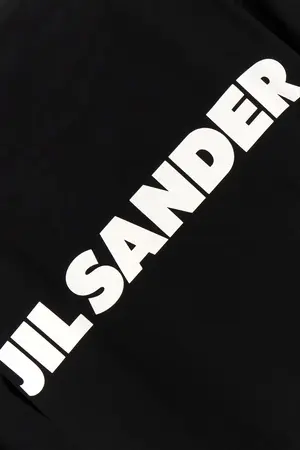 JIL SANDER Logo Print Drawstring Hooded Parka