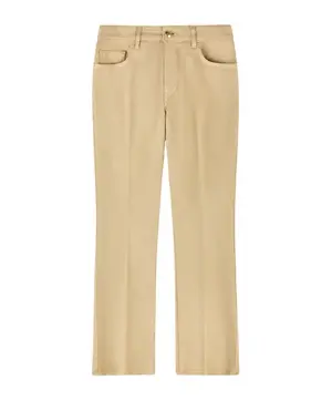FAY Logo Patch 5-pocket Trousers - Beige