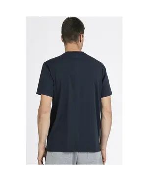 Paul & Shark Navy Blue Round Collar Short-sleeved T-shirt