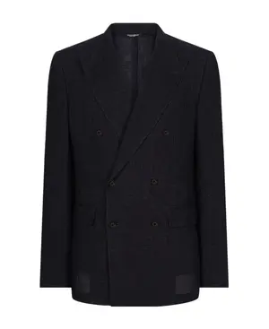 Dolce & Gabbana Dolce Gabbana Double-breasted Tailored Blazer - Black