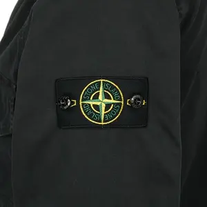 Stone Island Long-sleeved Shirt Jacket With Logo Patch