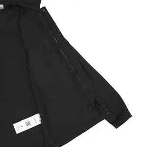 Stone Island Long-sleeved Shirt Jacket With Logo Patch