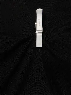 Coperni Knitted Crew Neck Sweater With Clasp Detail