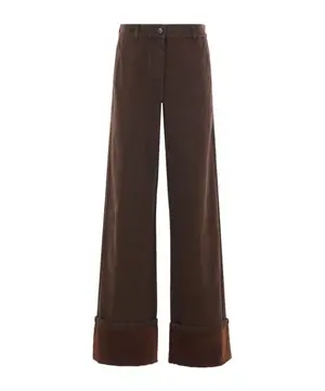 Dries Van Noten Buttoned Turn-up Hem Jeans