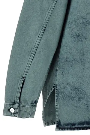 A-COLD-WALL* Logo Print Denim Shirt - Green