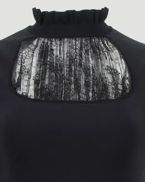 Alexander McQueen Sleeveless Lace Panel Top
