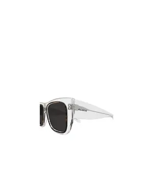 Alaïa Geometric Acetate Sunglasses - Black