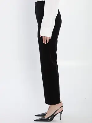 Saint Laurent Velvet Tailored Trousers