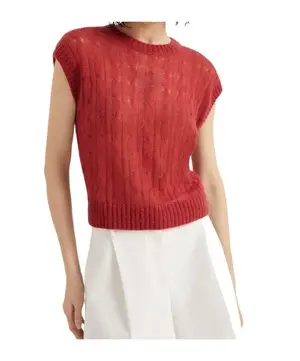 Brunello Cucinelli Cable Knit T-shirt