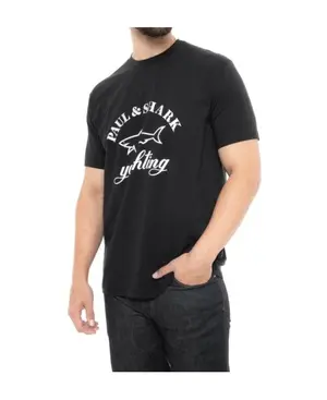 Paul & Shark T-shirt With Round Neck And Short Sleeves - Black