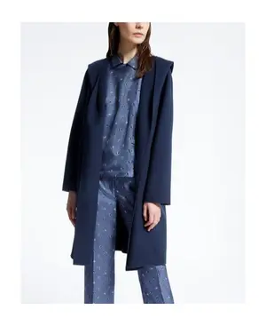 Max Mara Long Sleeved Coat - Blue