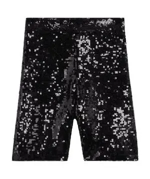Celine Embroidered Sequined Cycling Shorts