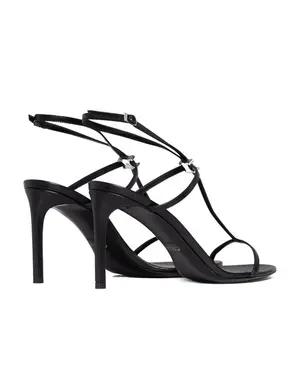 Celine T-bar Triomphe Sandal In Calfskin