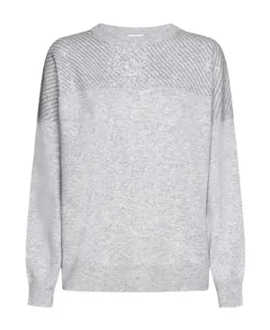 Brunello Cucinelli Sequin Embellished Crewneck Sweater