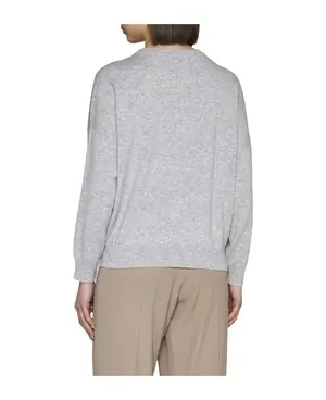 Brunello Cucinelli Sequin Embellished Crewneck Sweater
