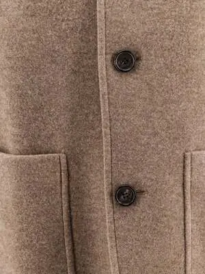 Loro Piana Button-up Coat With Stand Collar