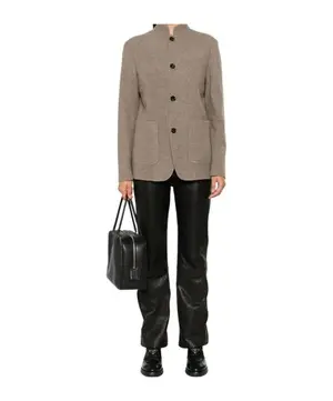 Loro Piana Button-up Coat With Stand Collar