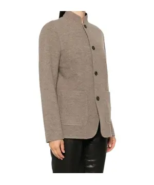 Loro Piana Button-up Coat With Stand Collar