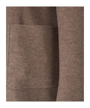 Loro Piana Button-up Coat With Stand Collar