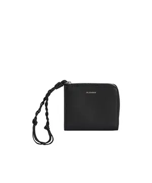 JIL SANDER Tangle Card Holder - Black