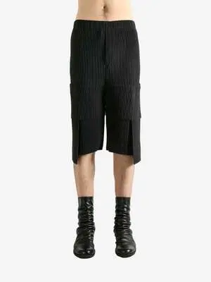 Issey Miyake Homme Plissé Pleated Cargo Shorts