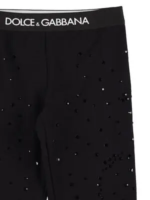 Dolce & Gabbana Logo Cotton Leggings