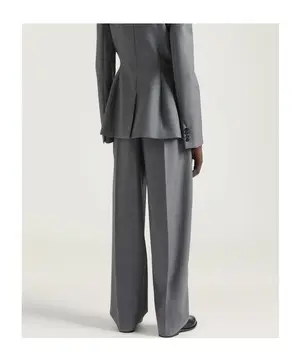 Givenchy Cocoon Tailored Wool Pants - Gray