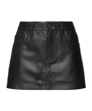 Wardrobe.NYC Belt Loop Leather Skirt