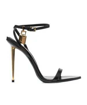 TOM FORD Padlock High-heeled Sandals - Black