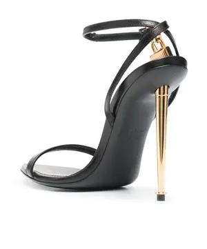 TOM FORD Padlock High-heeled Sandals - Black