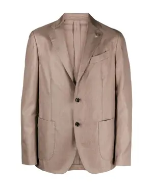 LARDINI Americana Brooch-detail Blazer