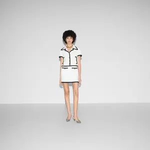 Gucci Short-sleeved Tweed Jacket