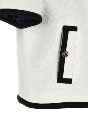 Gucci Short-sleeved Tweed Jacket With Black Trim
