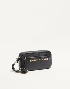 Valentino Garavani Rockstud Zip-up Pouch - Nero