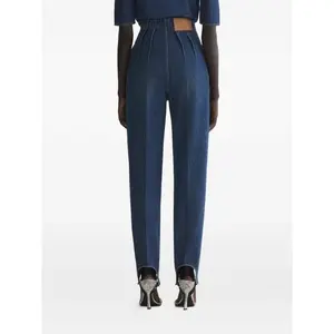 MUGLER Pleated Jeans
