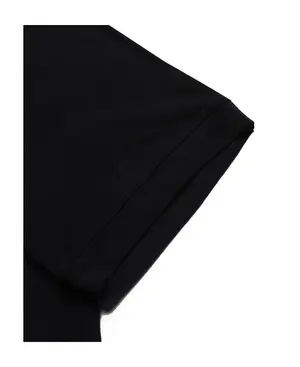 Giorgio Armani Stretch Short-sleeved Jersey Polo Shirt - Black