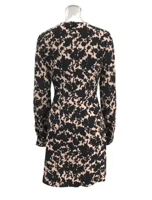 Sportmax Long Sleeve Floral Print Dress