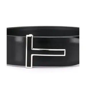 TOM FORD T Buckle Belt - Black