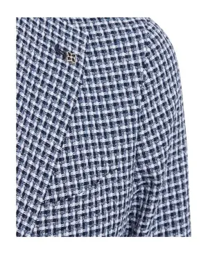 Tagliatore Checked Blazer With Notch Lapel - Blue