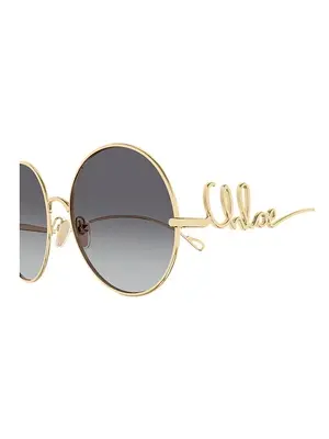 Chloé Round Frame Sunglasses - Gray