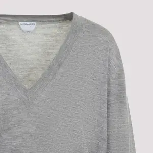 Bottega Veneta V-neck Fine Knit Jumper